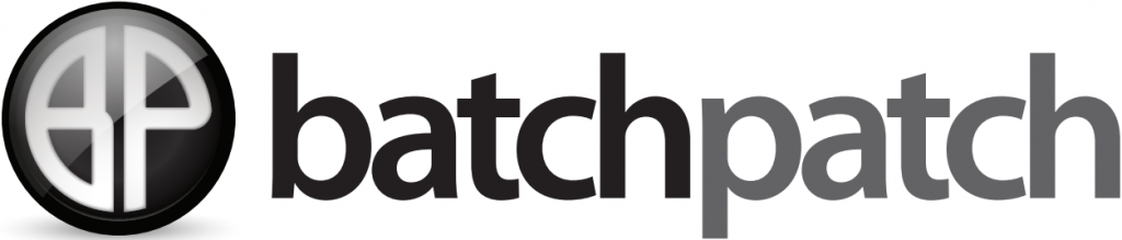 batchpatch black and grey full logo