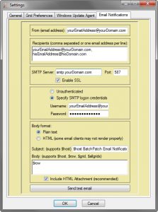 How To Send Email Notifications In BatchPatch