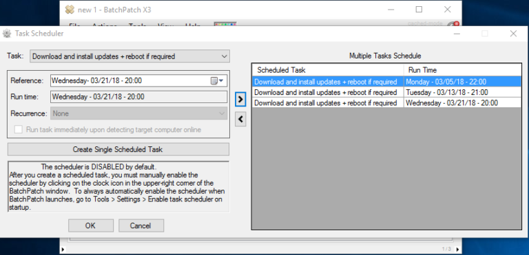 Creating a Recurring Scheduled Task in BatchPatch