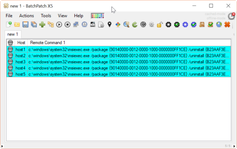 Removing a Microsoft Office Update from Multiple Computers