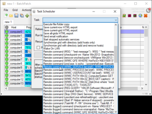 BatchPatch Remote Command Execution Options