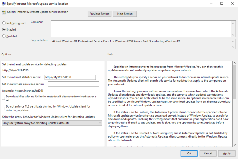 Using an Alternate WSUS Server for BatchPatch Windows Update Actions – Part 1