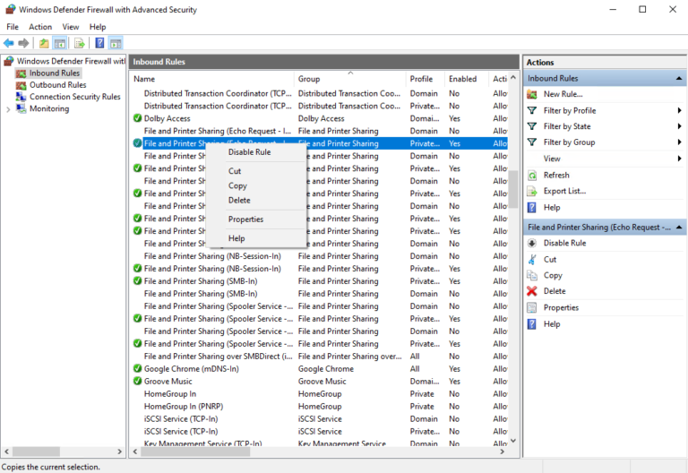 Modifying the Scope of Windows Firewall Rules to Allow Connections Only ...