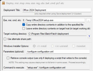 Deploying Office 2024 to Numerous Computers with BatchPatch